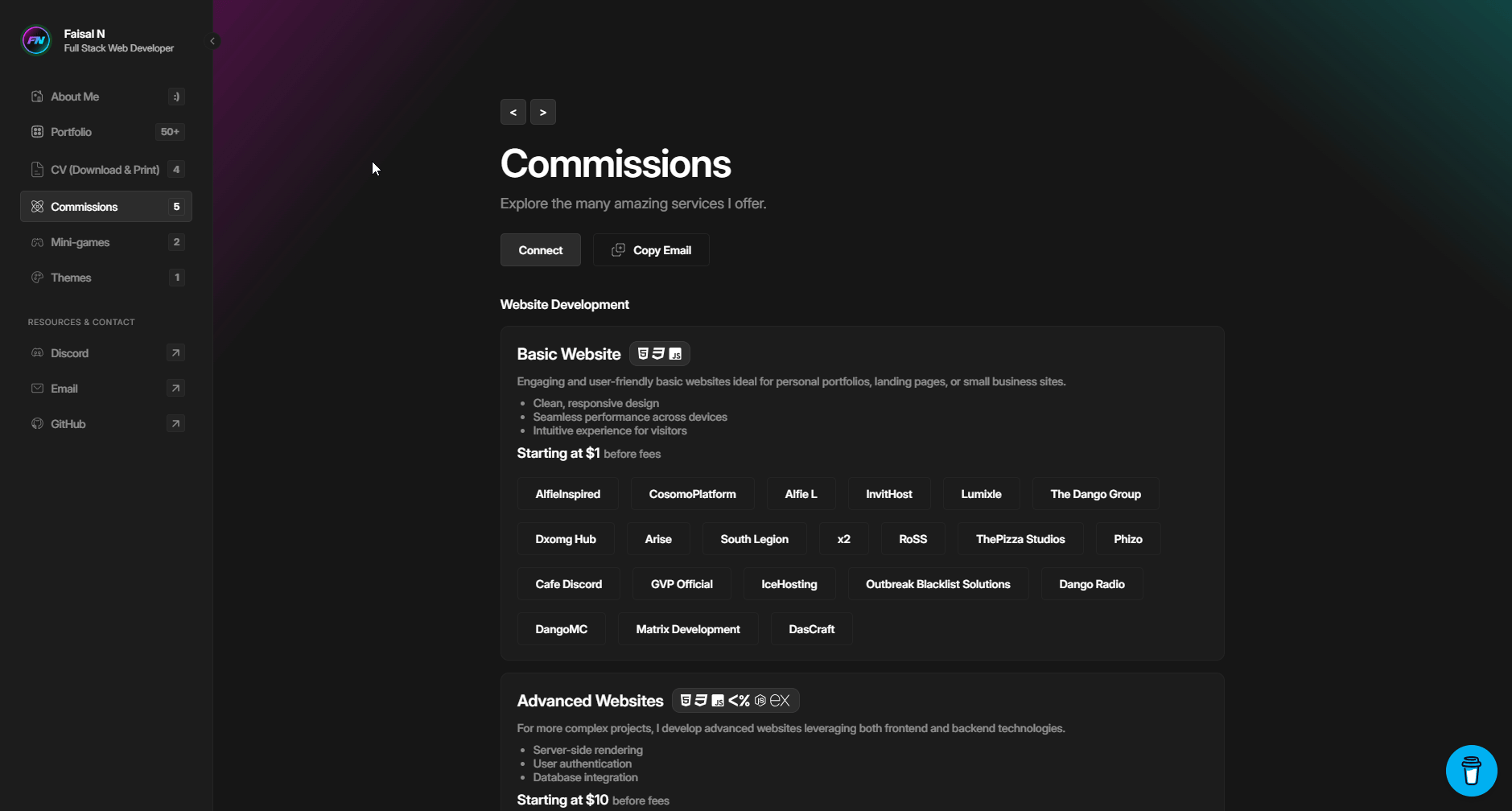 Commissions – Faisal N